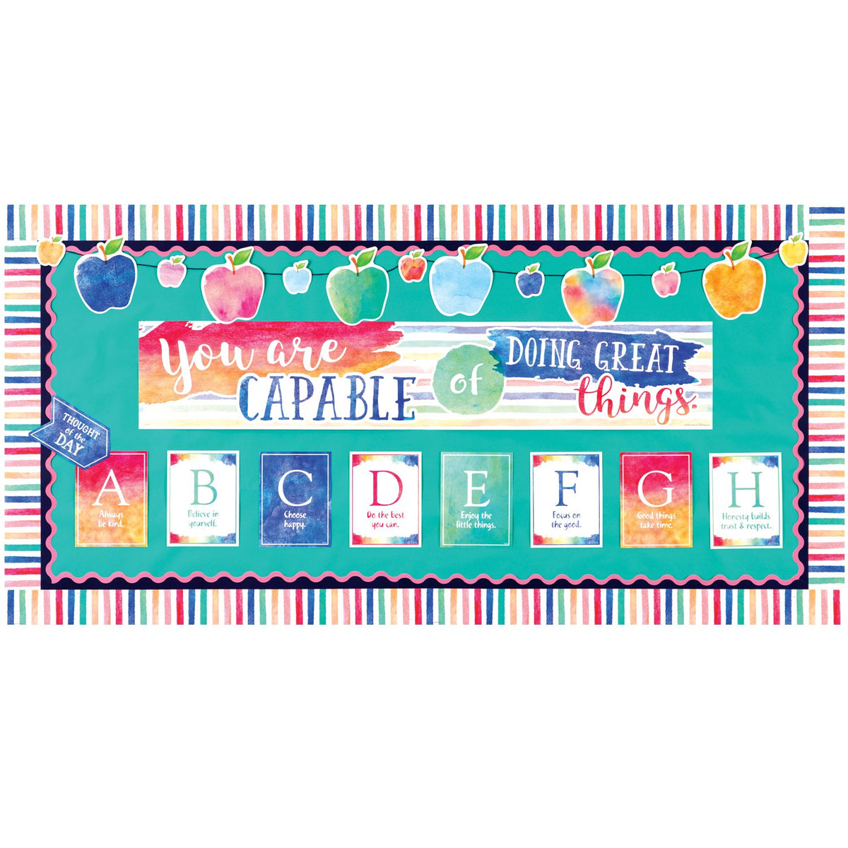 Watercolor Inspiration Bulletin Board Kit — CM School Supply